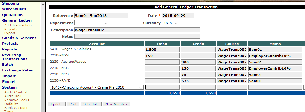 SQL-ledger Payroll | Admin42Day