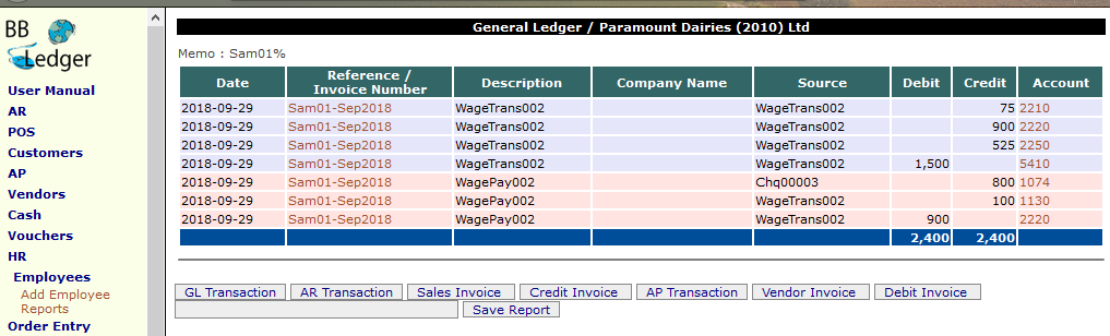SQL-ledger Payroll | Admin42Day
